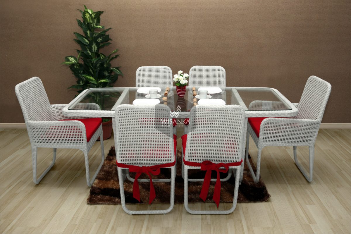 Synthetic Rattan Furniture Fern Dining Set - Wisanka Modern Outdoor ...